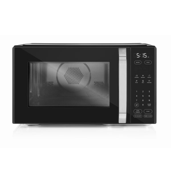 MicroCrisp Microwave + Crisper, 1.1 Cu ft, 1800W Max, Black, New - Bed ...