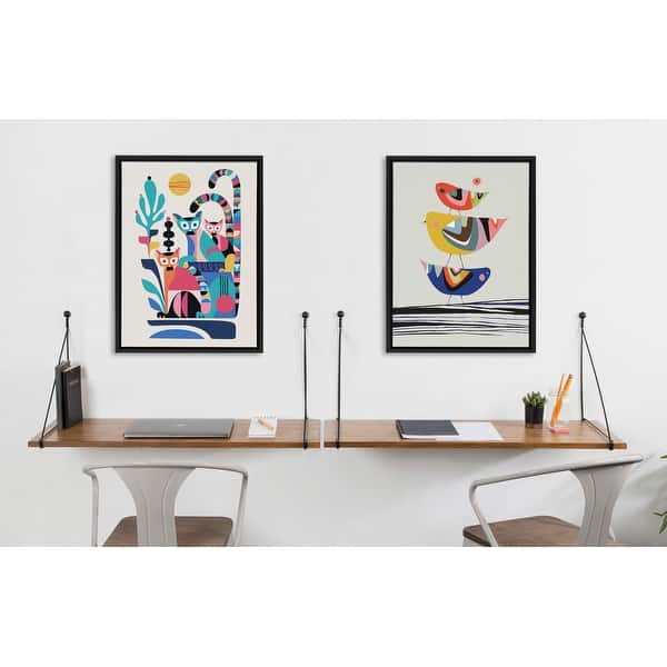 Kate and Laurel Sylvie The Family Tree Framed Canvas By Rachel Lee - On ...