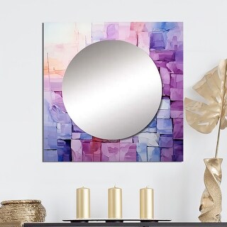 Designart "Lilac Lattices Abstract Shapes I" Abstract Shapes Wall ...