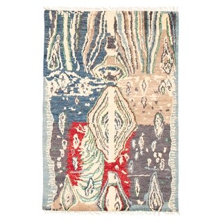 ECARPETGALLERY Hand-knotted Pak Finest Marrakesh Tan Wool Rug - 5'8 x 8 ...