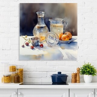 Designart "Simple Still Life Fruits And Pitchers Iii" Kitchen Wall ...