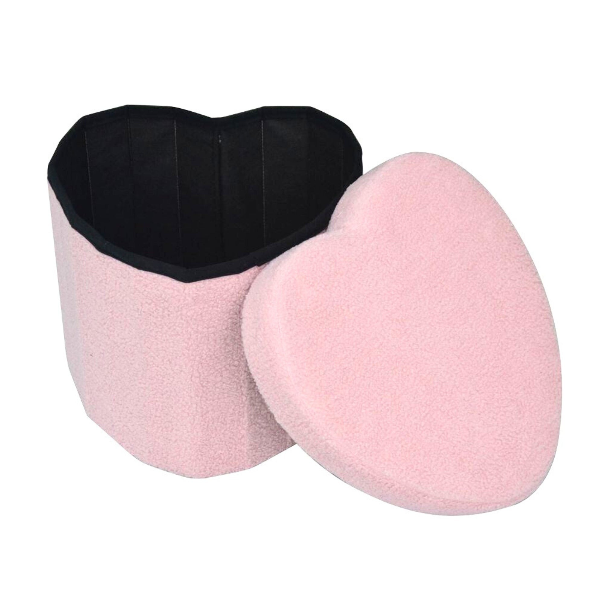 Pink heart ottoman store
