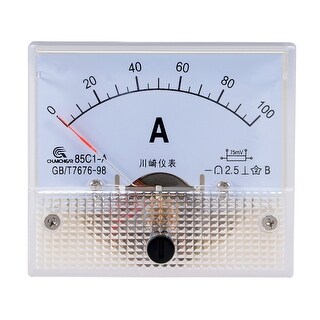Analog Current Panel Meter DC 100A Ammeter Ampere Tester Gauge without ...