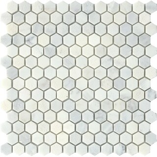 Emser Tile Marble - 12" x 12" Hexagon Geometric Mosaic Wall Tile ...