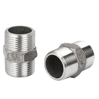 3/4BSP to 3/4BSP Male Thread Stainless Steel Pipe Hex Reducing Fitting ...