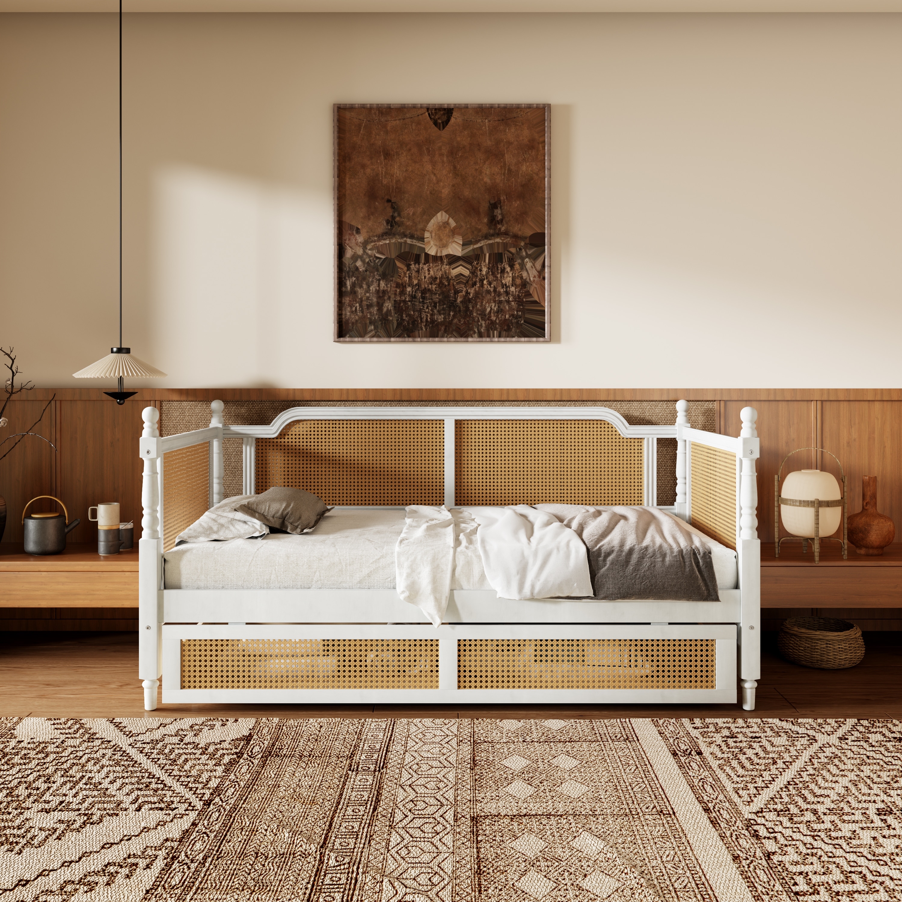 Full Size Vintage Daybed with 2 Drawers for Limited Space Bed Bath Beyond 42357044