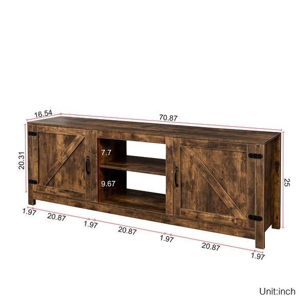Rustic Farmhouse Wood TV Stand - Bed Bath & Beyond - 40297930