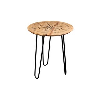 Porter Designs Compass End Table, Brown - Bed Bath & Beyond - 32078474