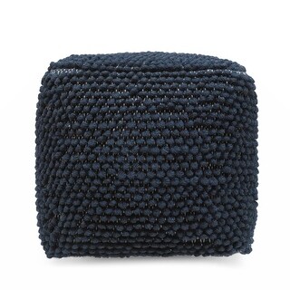 Stellar Square Pouf, Navy Blue - Bed Bath & Beyond - 40258578