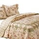 Denali 3 Piece Fabric Queen Size Quilt Set with Floral Prints ...
