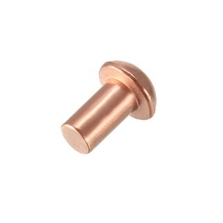 200 Pcs Round Head Copper Solid Rivets Fasteners - Bed Bath & Beyond ...