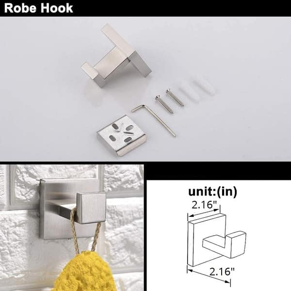 Interbath 5 Pieces Bathroom Hardware Accessories Set - Bed Bath ...