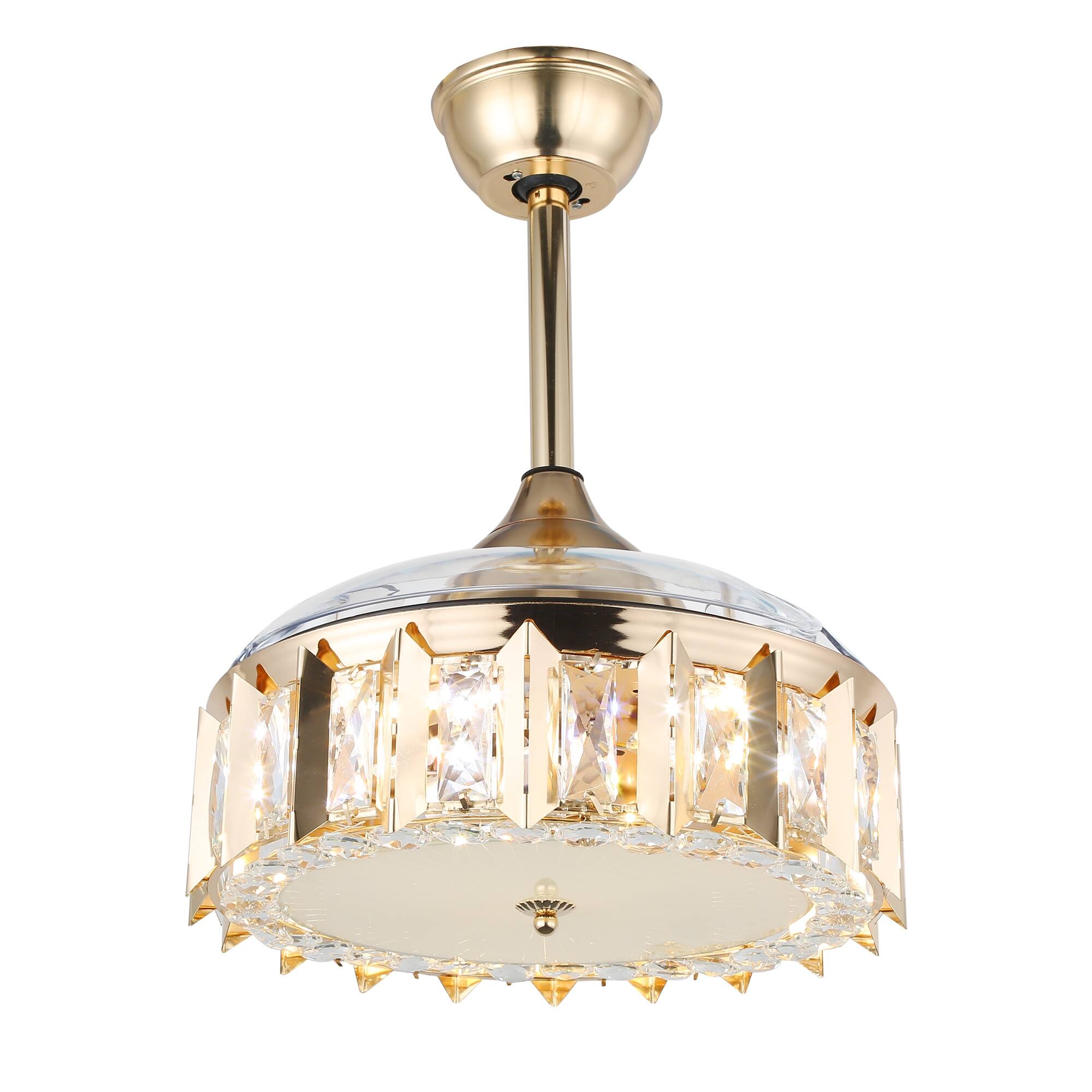 Cusp Barn 36 Inch Retractable Ceiling Fan with Lights and Remote 3 ...