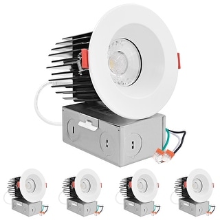 Luxrite 3 Inch LED Recessed Lights with J-Box, CRI 90, 5CCT 2700K-5000K ...