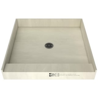 Tile Redi 4242C-PVC Redi Base 42" x 42" Square Shower Base with Single ...