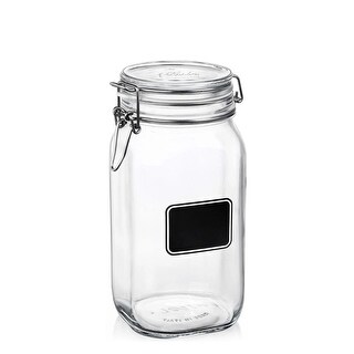 Bormioli Rocco Fido Square Jar with Chalkboard - 50.75 oz - Bed Bath ...
