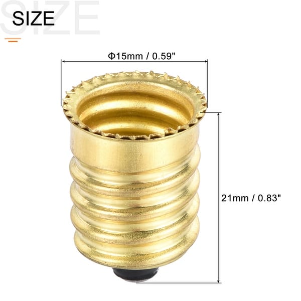 4pcs Light Socket Adapter E14 to E12 Candelabra Lamp Base Converter ...