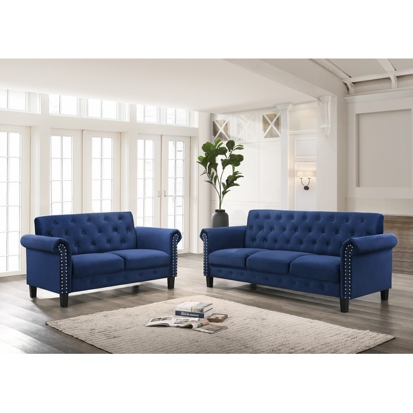 Casper Velvet Rolled Arm Loveseat Sofa On Sale Bed Bath Beyond 38245000