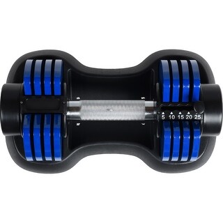 Adjustable Dumbbell 25 Lbs with Fast Automatic Adjustable and Weight ...