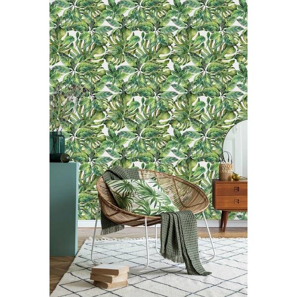 Green Plants Wallpaper Peel and Stick and Prepasted - Bed Bath & Beyond ...
