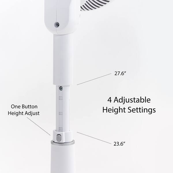 Pedestal Standing Oscillating Vortex Fan with Remote and Timer Function ...