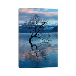 iCanvas "That Wanaka Tree reflected in Lake Wanaka, Otago, South Island ...
