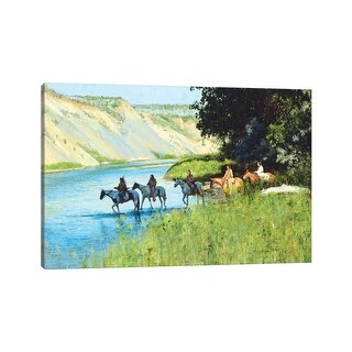 iCanvas "Across the Little Bighorn" by David Edward Kucera Canvas Print ...