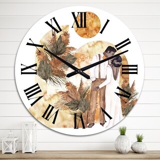 Designart 'Radiant Newly Weds I' Glam wall clock - Bed Bath & Beyond ...