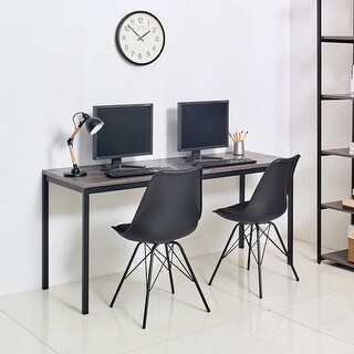 2x Thicker Edgebanding Contemporary Wood and Metal Computer Desk and E0 ...