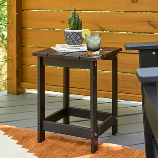 Hampton All Weather Poly Lumber Outdoor Square Patio Side Table - Bed Bath & Beyond - 38336016