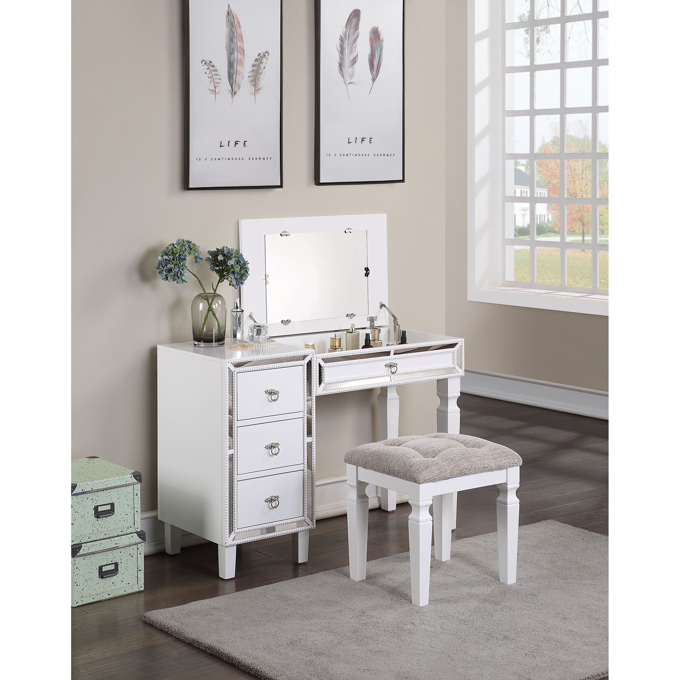 Poundex vanity set store