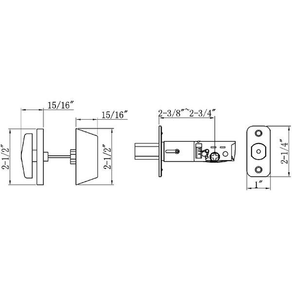 Design House 783589 Single Cylinder 2-Way Round Corner Deadbolt with ...