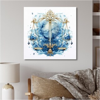 Designart "Libra Zodiac Sign I" Astrology Metal Art Print - Bed Bath ...