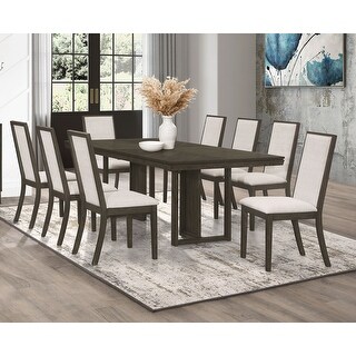 Kelly Beige and Dark Grey Rectangular Dining Table Set - Bed Bath & Beyond - 39013377