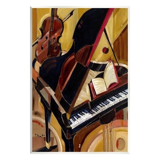 Stupell Musical Instruments Modern Piano Wall Plaque Art, Design by ...