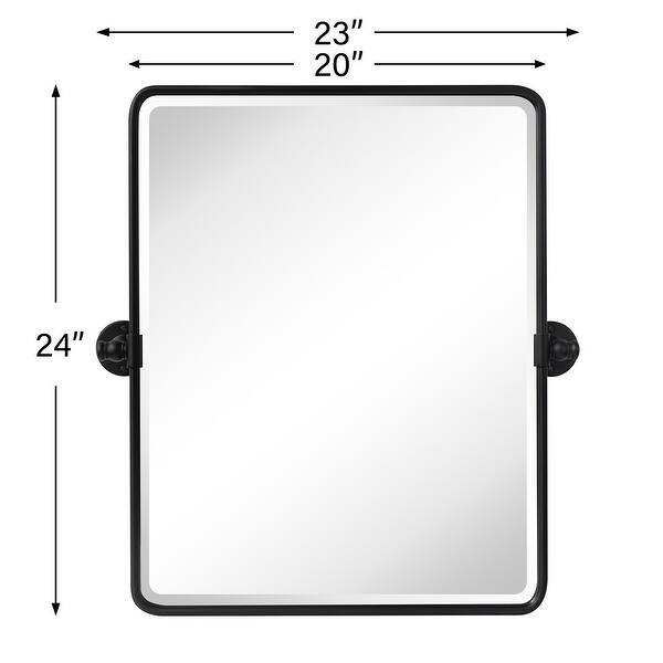 TEHOME Woodvale Rectangle Vertical Metal Wall Mirrors - On Sale - Bed ...