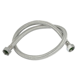 0.8M 3/4" Thread Steel Braided Hose Pipe for Shower Water Heater ...