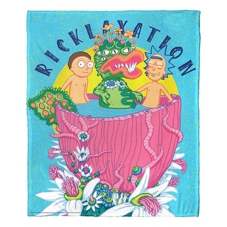 Warner Brothers Rick & Morty Ricklaxation Silk Touch Throw Blanket ...
