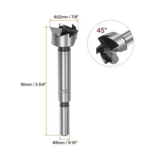 High Carbon Steel Serrated Wood Hinge Drilling Forstner Drill Bit - Bed ...