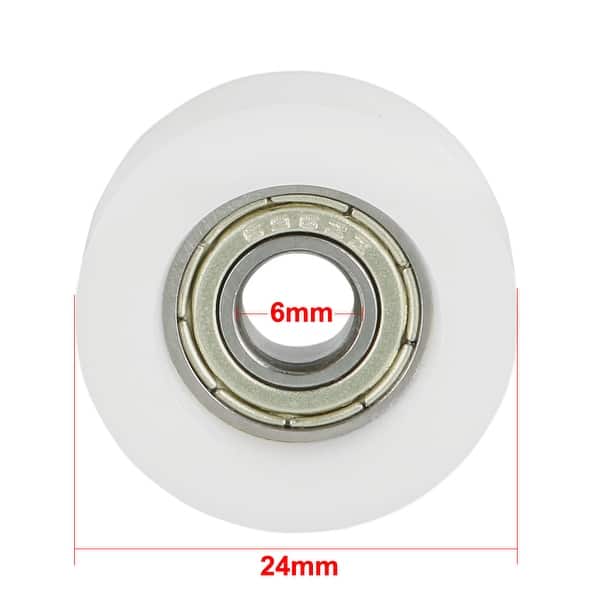 3mm Deep Metal V Groove Guide Bearing Pulley Rail Ball Wheel 6x24x9mm ...