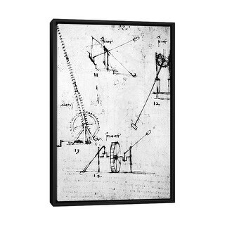 iCanvas "A page from the Codex Forster, 1480s-1494 " by Leonardo da ...