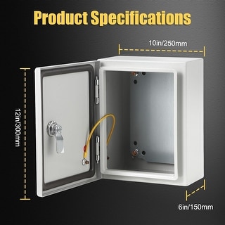 Outdoor/Indoor Steel Electrical Junction Box with Mounting Plate - Bed ...