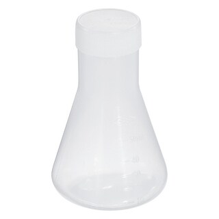 Plastic Erlenmeyer Flask with Caps, 1 Pack Narrow Mouth Conical Flask ...