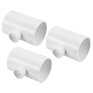 2" x 3/4" 3 Way Tee Pipe Fittings UPVC, 3 Pack Joint Coupling Pipe ...