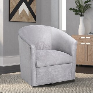 Silver Swivel Chair for Living Room, Bedroom, Guest Room,Office - Bed ...