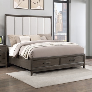 New Classic Furniture Bennett Natural And Walnut Bed - Bed Bath ...