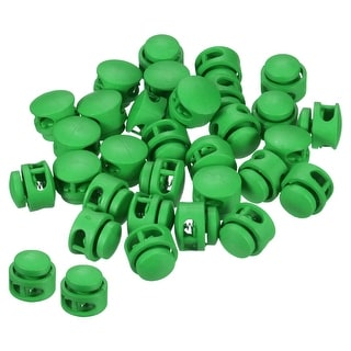 Cord Locks, 30 Pack Round Spring Toggle Stopper, Green - Bed Bath ...