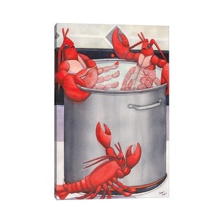 iCanvas "Lobster Spa" by Catherine G McElroy Canvas Print - Bed Bath ...