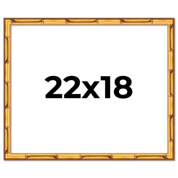 22x18 Frame Gold Bamboo Picture Frame Modern Photo Frame Includes UV ...