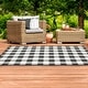 Style Haven Gingham Check Indoor/Outdoor Area Rug.. - Bed Bath & Beyond ...